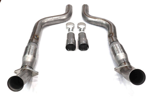 Stainless Mid Pipe System W/Cats for 15-22 Dodge Challenger/Charger 6 ...
